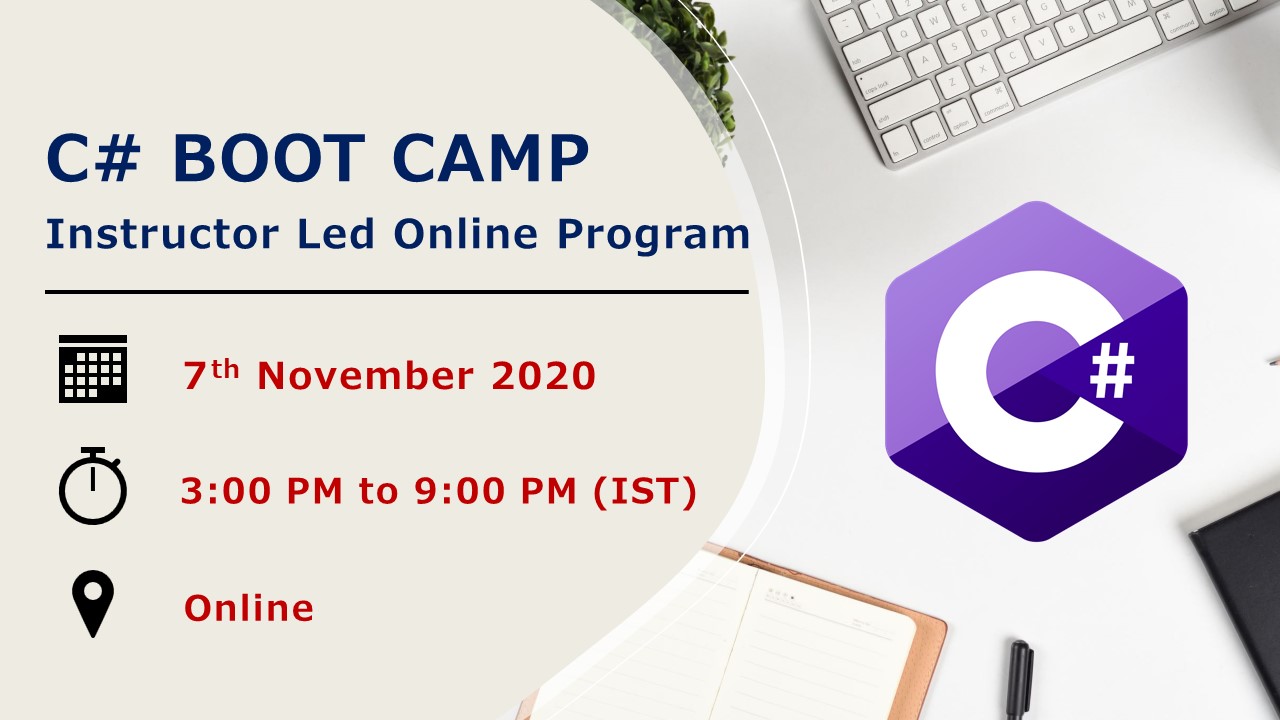 Free C Sharp Boot Camp (Instructor Led Online Program)